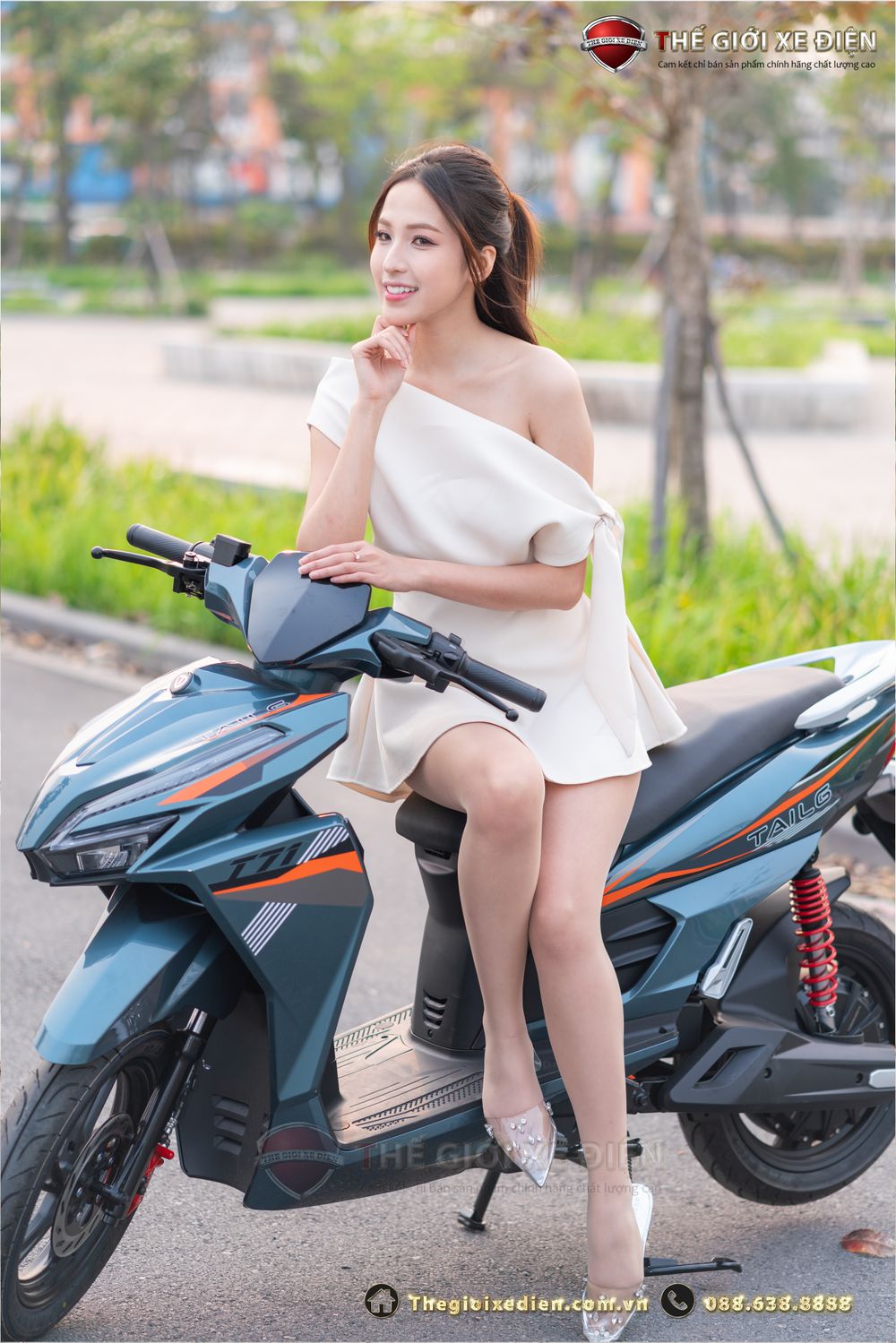 Xe Máy Điện Tailg T71 Vario 8 Acquy 23A 150km/1 lần sạc - Thế giới xe điện